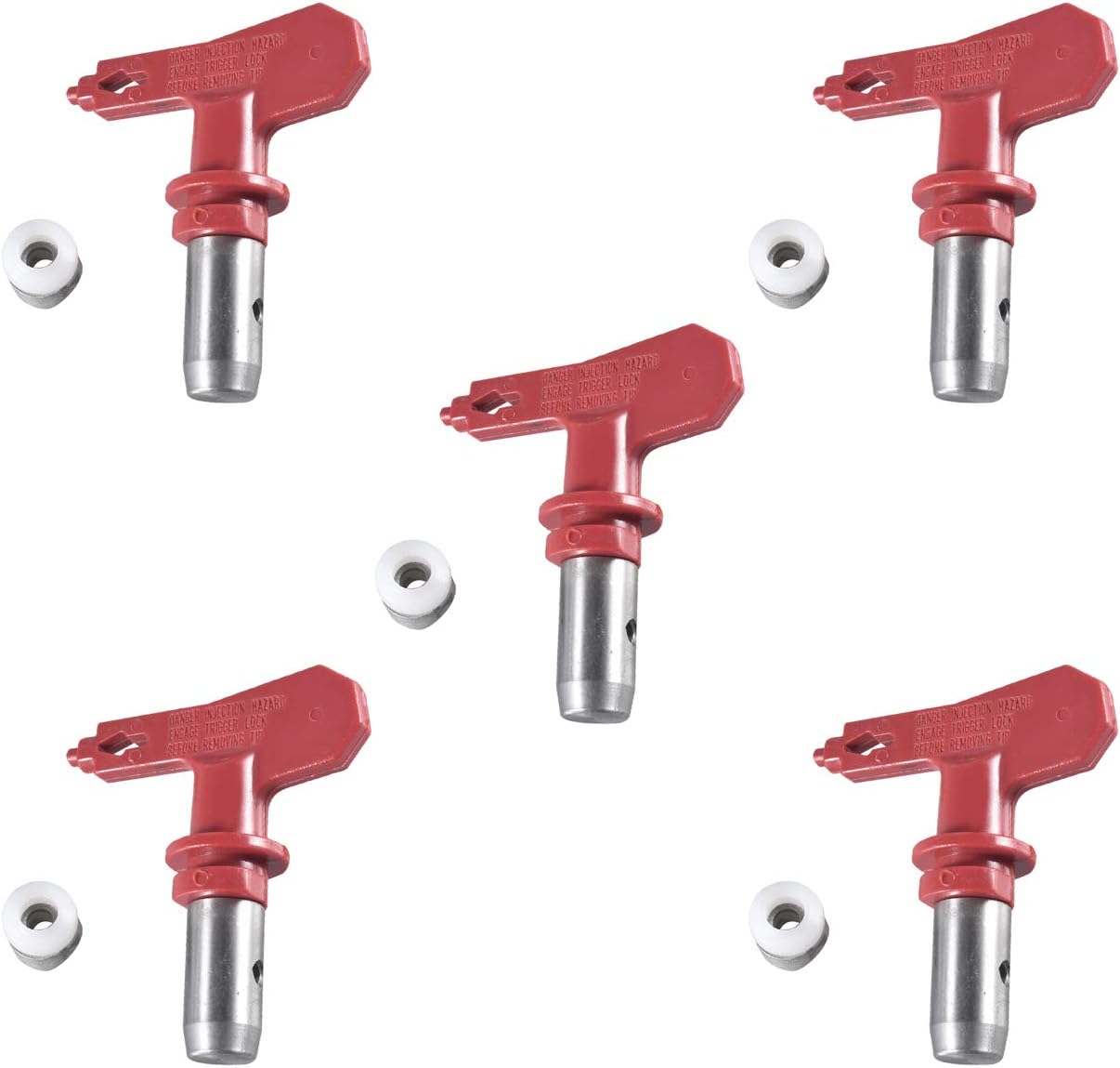 Amazon.com : UAUS Red 517 Airless Spray Gun Tips Fit for Titan/Wagner ...