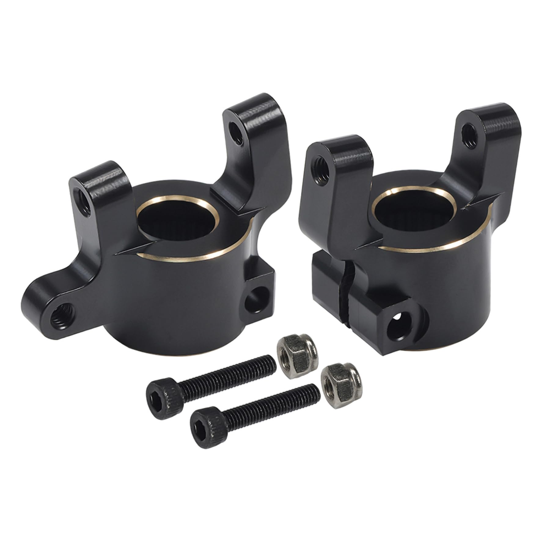 Amazon.com: SCX10 II Brass C-Hubs Carrier 2pcs 31g Front Caster Blocks ...
