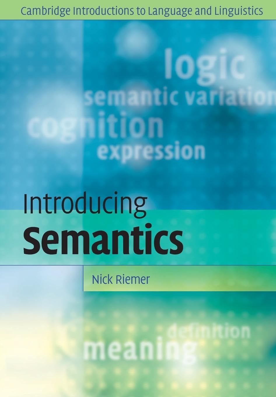 Introducing Semantics : Nick Riemer: Amazon.com.au: Books
