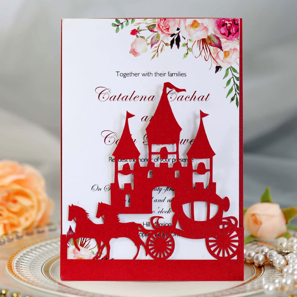 Cinderella Carriage Wedding Invitations