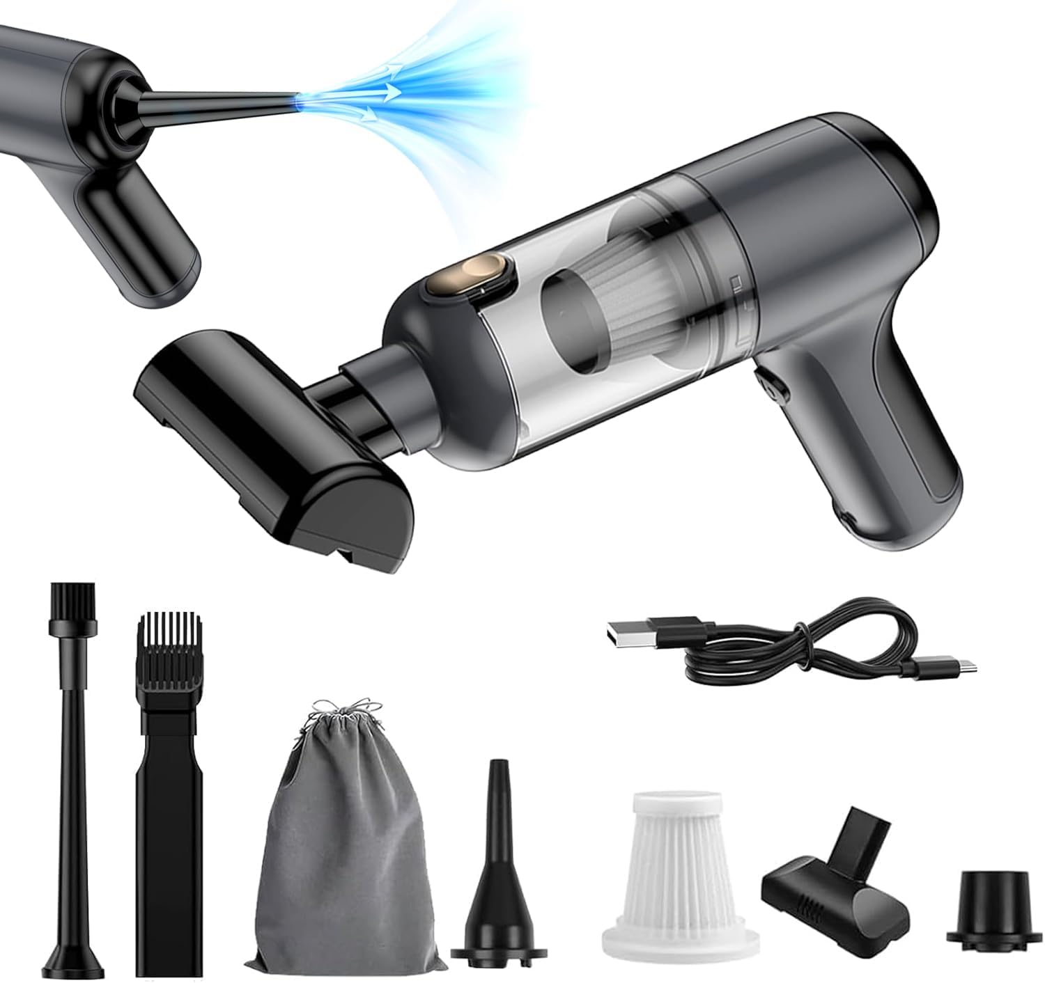 Amazon.com - Mini Handheld Vacuum Cleaner - 3 in 1 Cordless Car Vacuum ...