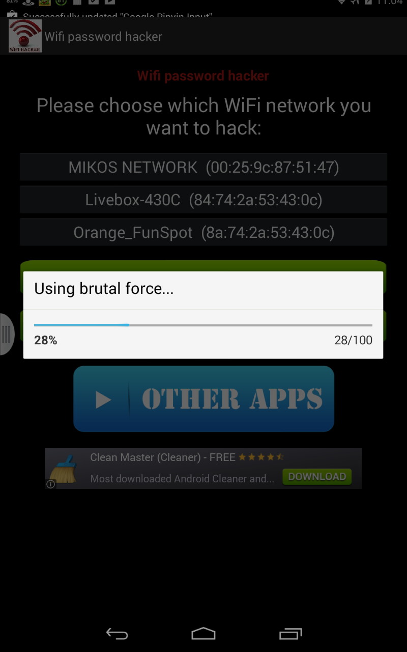 Wifi password hacker PRANK - App on Amazon Appstore
