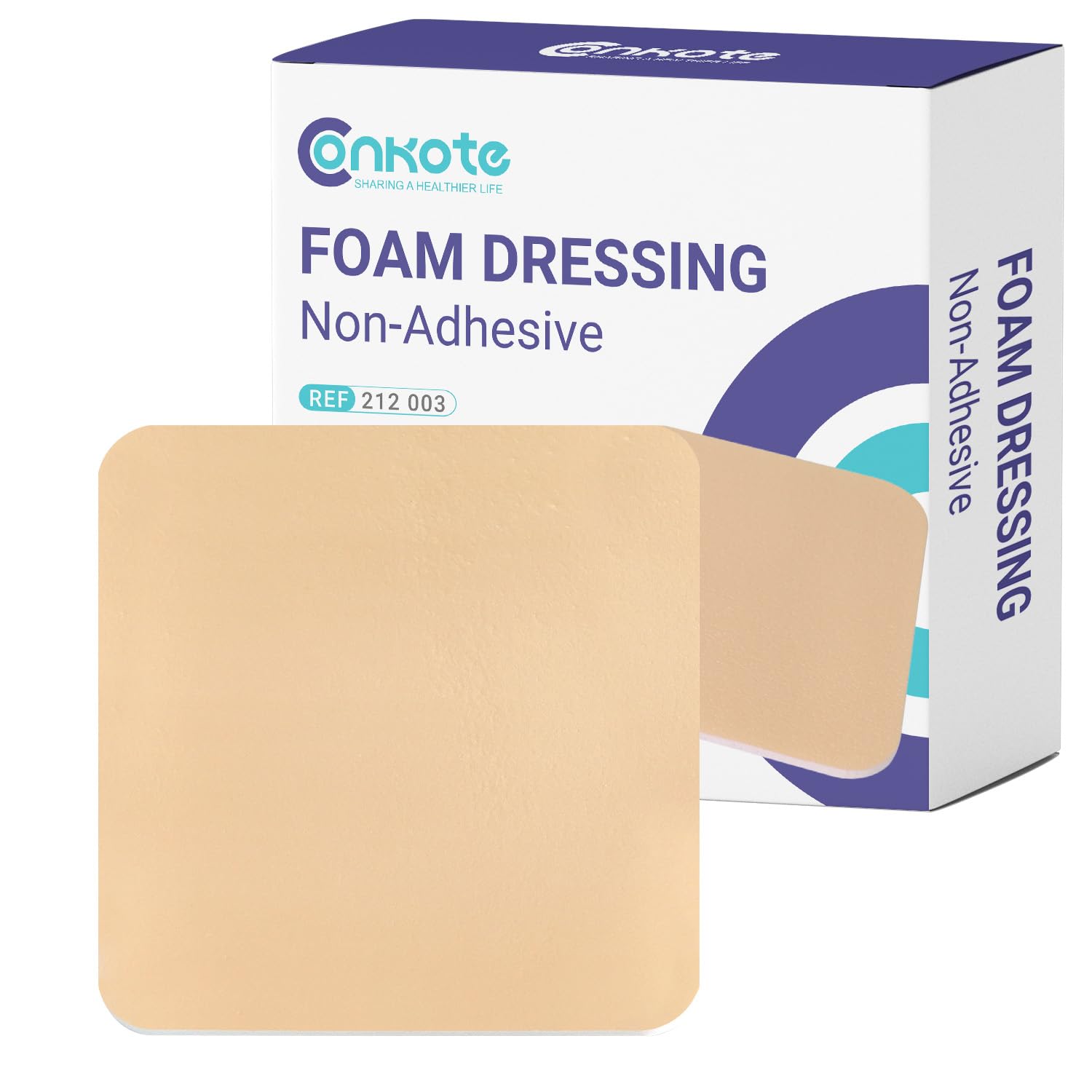 Amazon.com: Conkote Foam Dressings Non-Adhesive Pads for Exudating ...