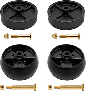 Amazon.com: 2PC 734-04155 Deck Wheels with 2PC 734-0973 Deck Wheels Fit for Craftsman PYT9000 ...