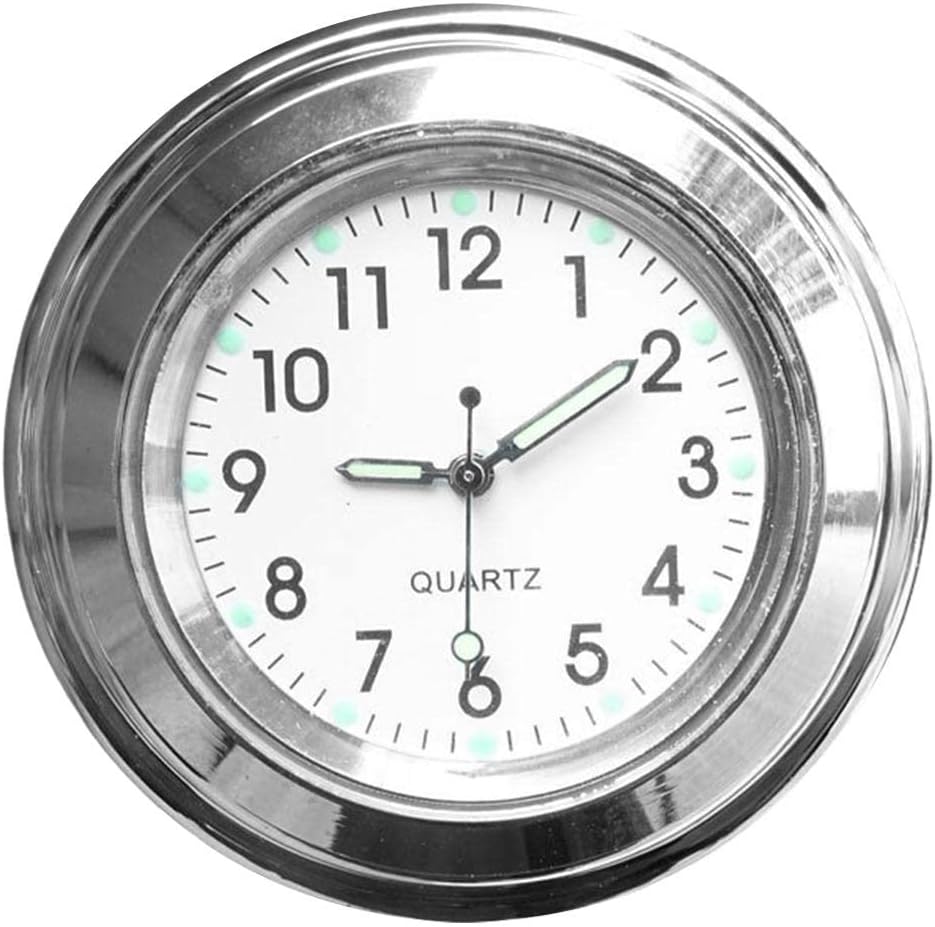 Amazon.com: xiaoguozi Waterproof Handlebar Motorcycle Clock with Non ...