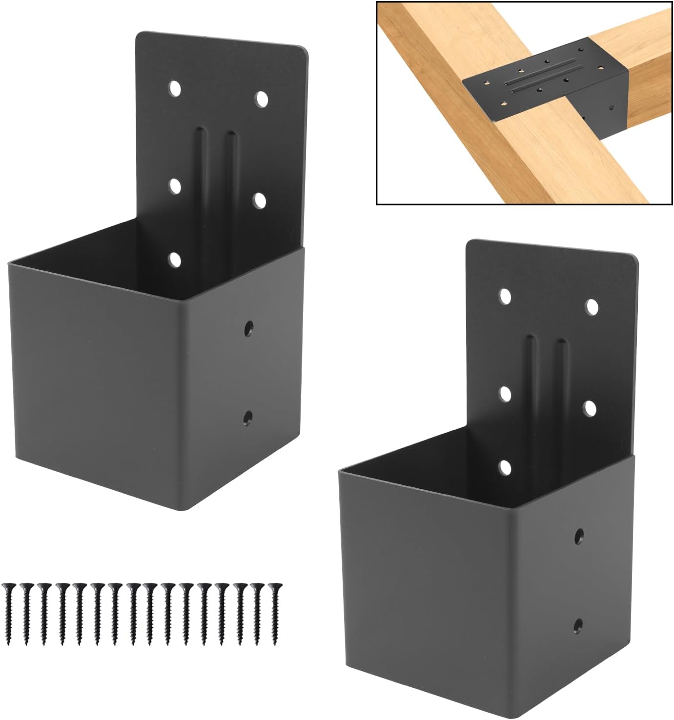 Amazon.com: Pergola Brackets 2pcs,4“x 4"(Actual 3.6 "x 3.6") Rafter ...