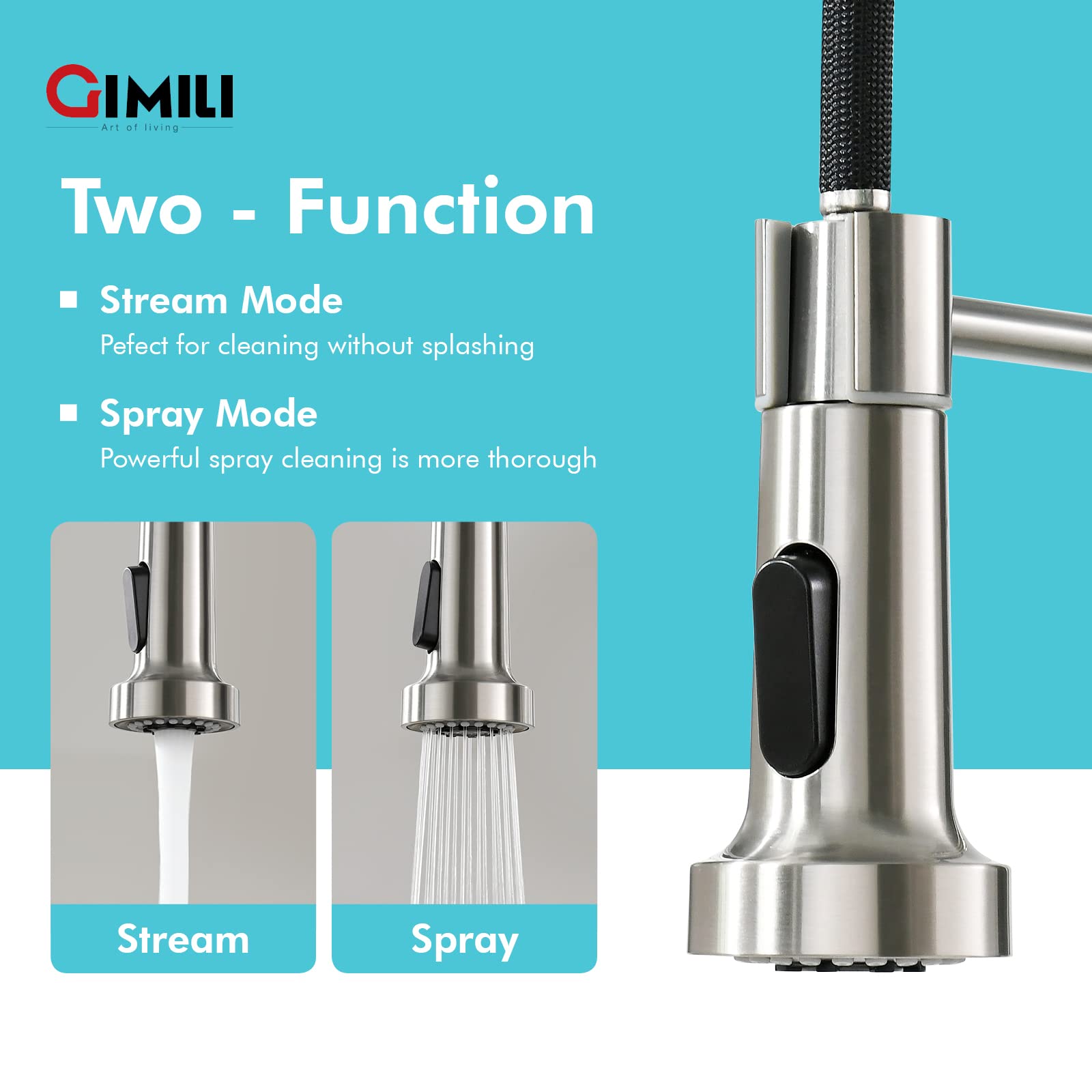 Snapklik.com : GIMILI Touchless Kitchen Faucet