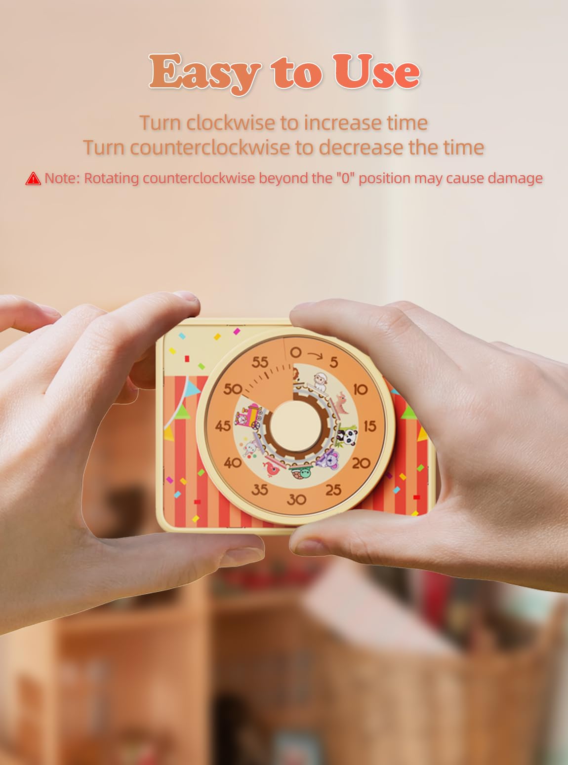 Snapklik.com : VOCOO Visual Timer - 60 Minute Countdown Mechanical ...