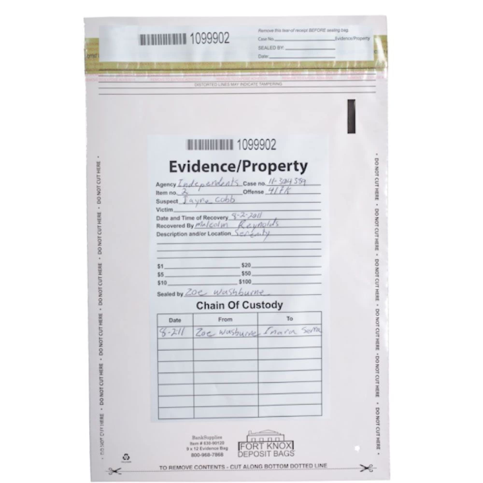 Snapklik.com : Clear Evidence Bags Case Of 100 9W X 12H Tamper Evident ...