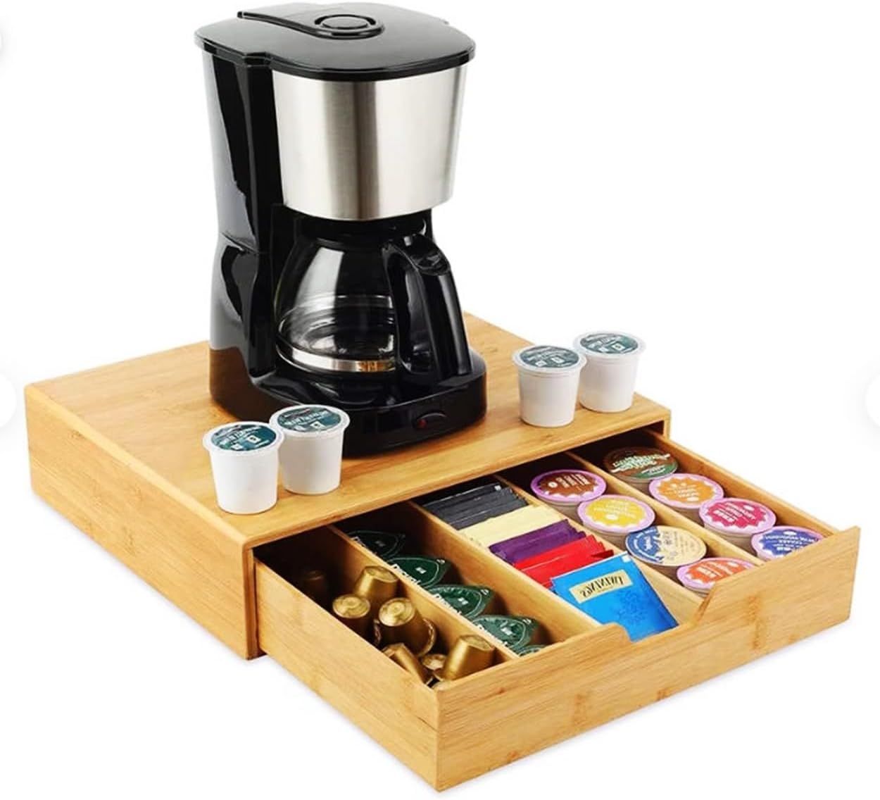 Generic Coffee Pod Drawer Adjustable Dividers Compatible With All Caps ...