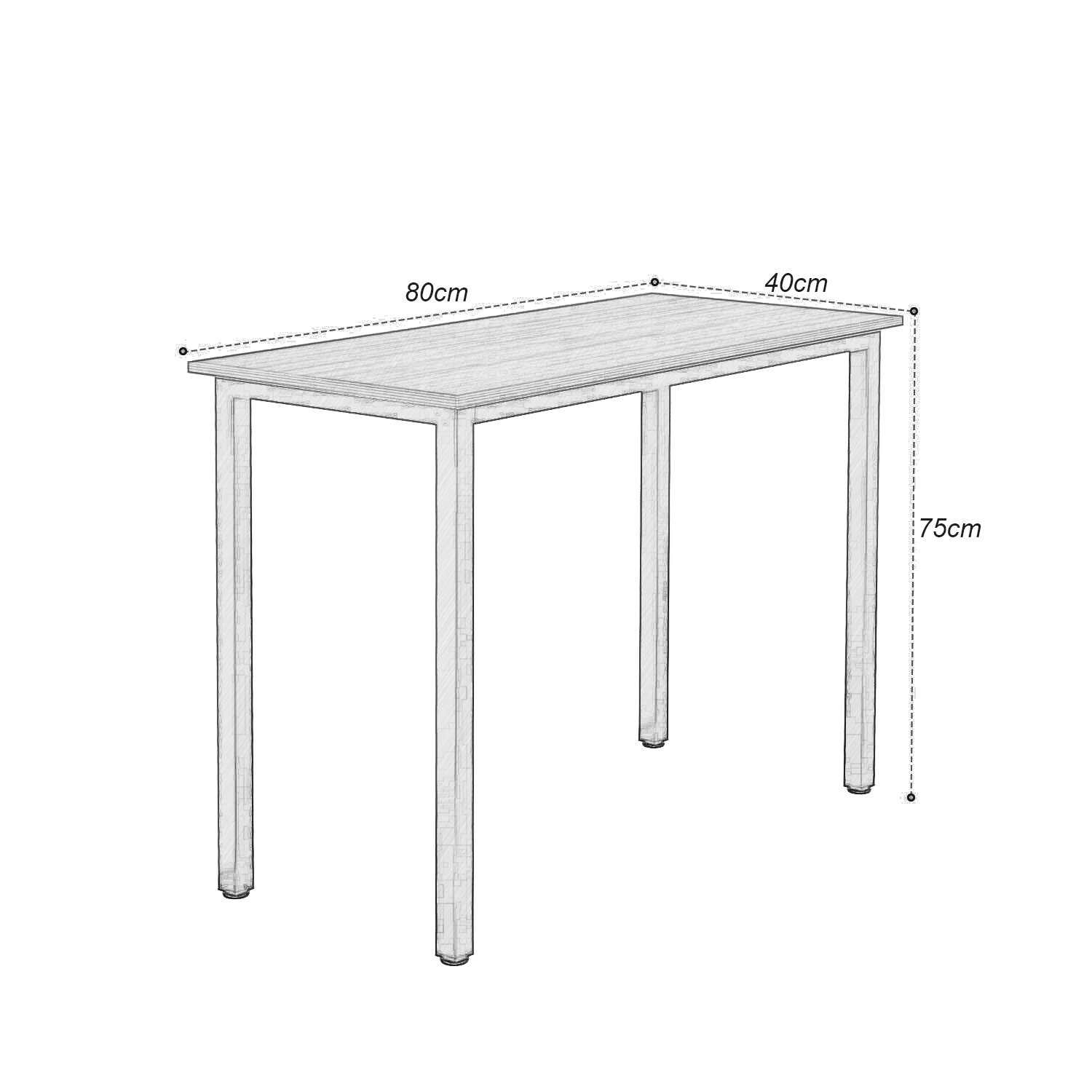 SogesHome Computer Desk 80 X 40 Cm Small Table Office Desk Workstation sogeshome-computer-desk-80-x-40-cm-small-table-office-desk-workstation