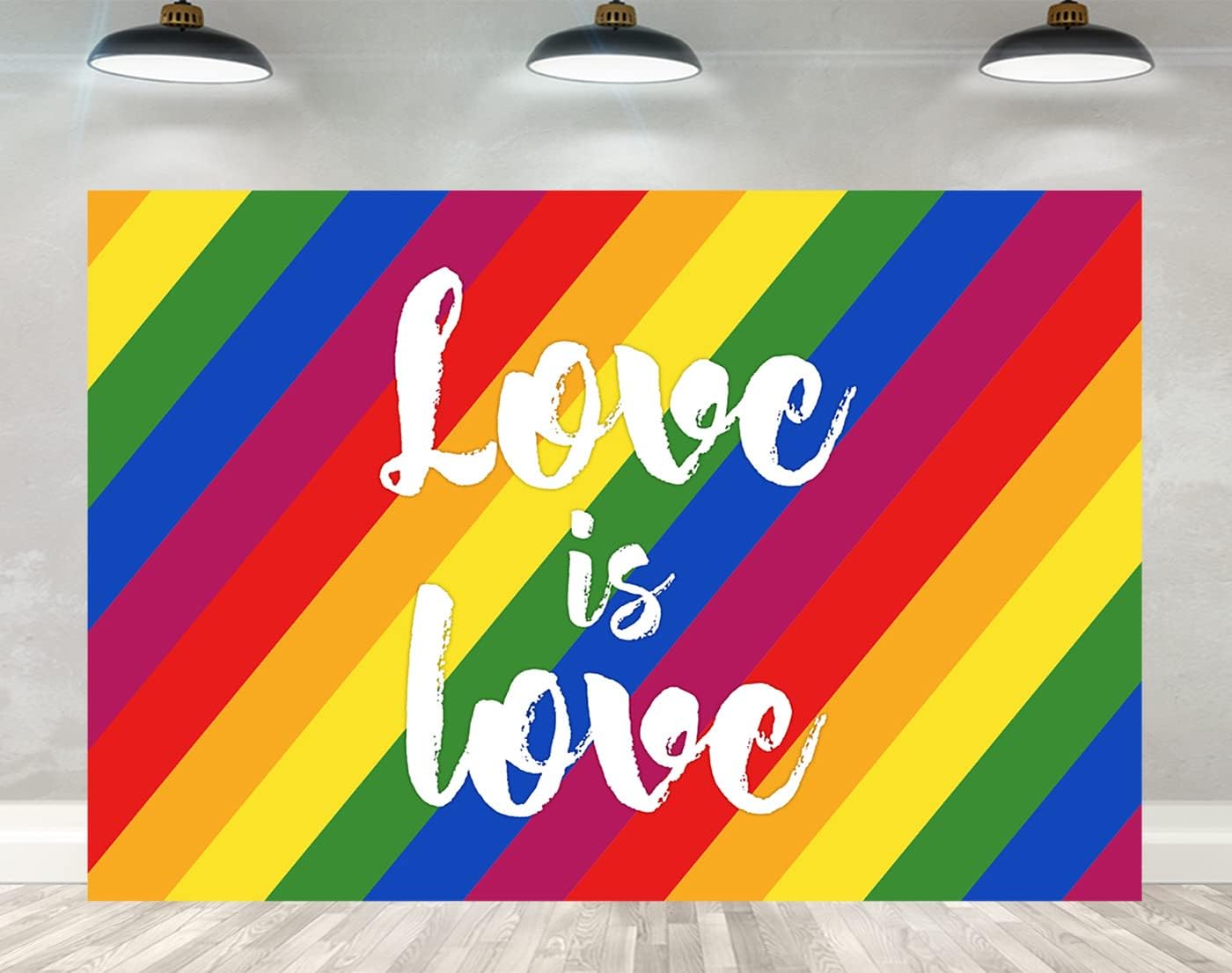 Amazon.com : Ticuenicoa 5×3ft Pride Month Backdrop Love is Love LGBT ...