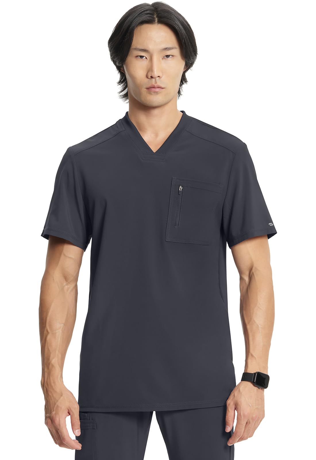 Snapklik.com : Cherokee Infinity Mens Tuckable V-Neck Scrub Top Modern Fit