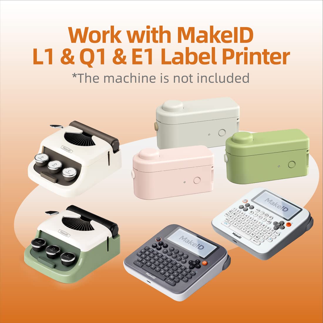 Snapklik.com : MakeID Label Maker Continuous Tape For L1, Q1 And E1, 063x 13