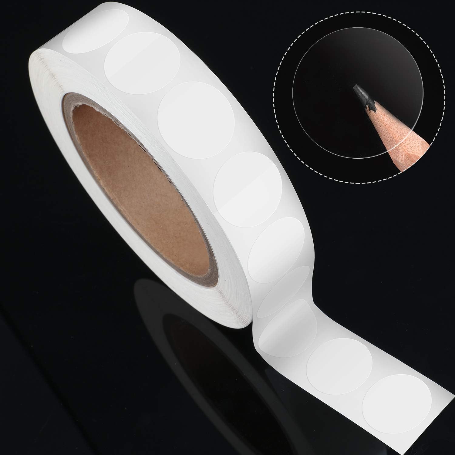 Amazon.com : Chinco 1800 Pieces 1" Clear Circle Stickers Clear Seal ...