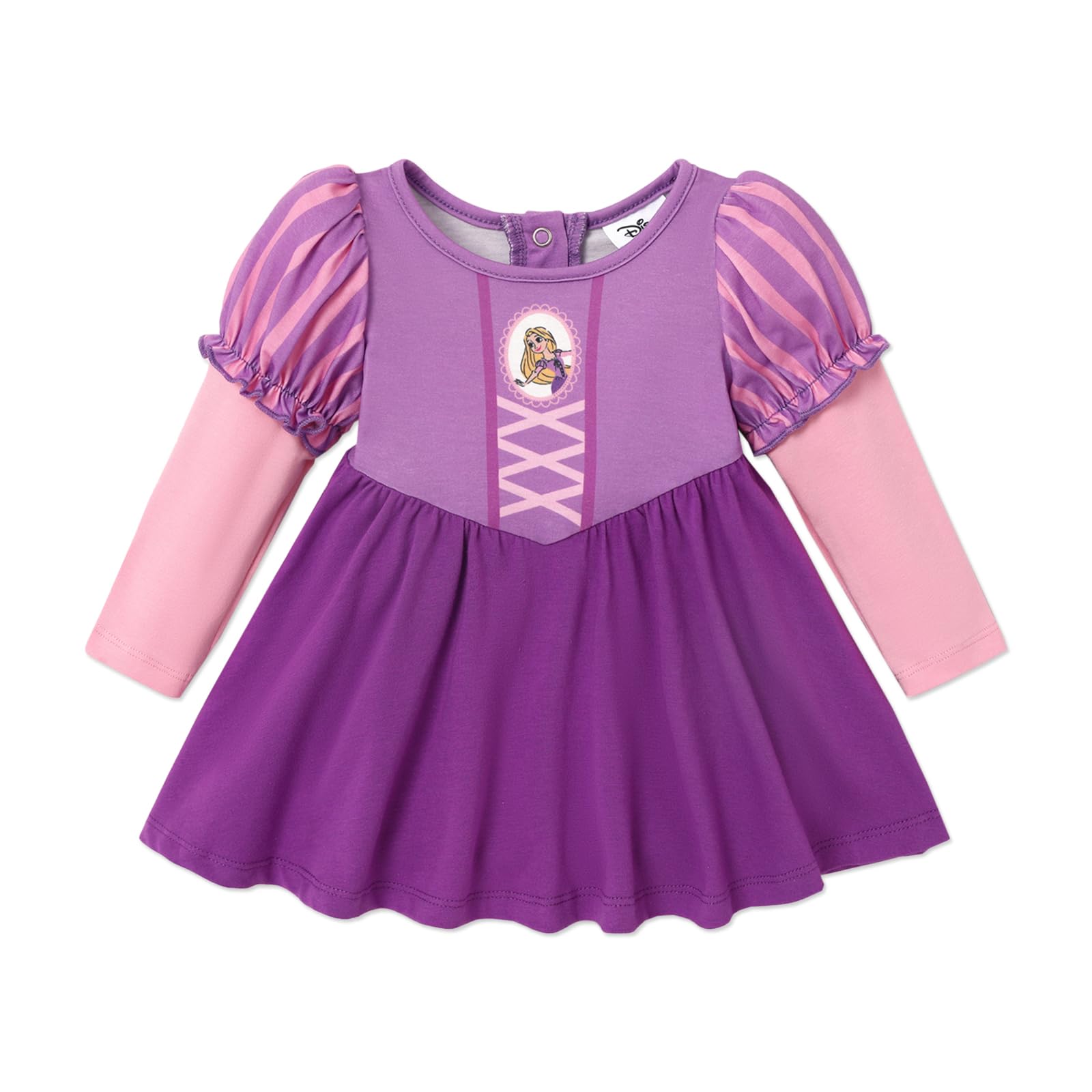Amazon.com: Disney Princess Baby Toddler Girl Flutter Long Sleeves ...