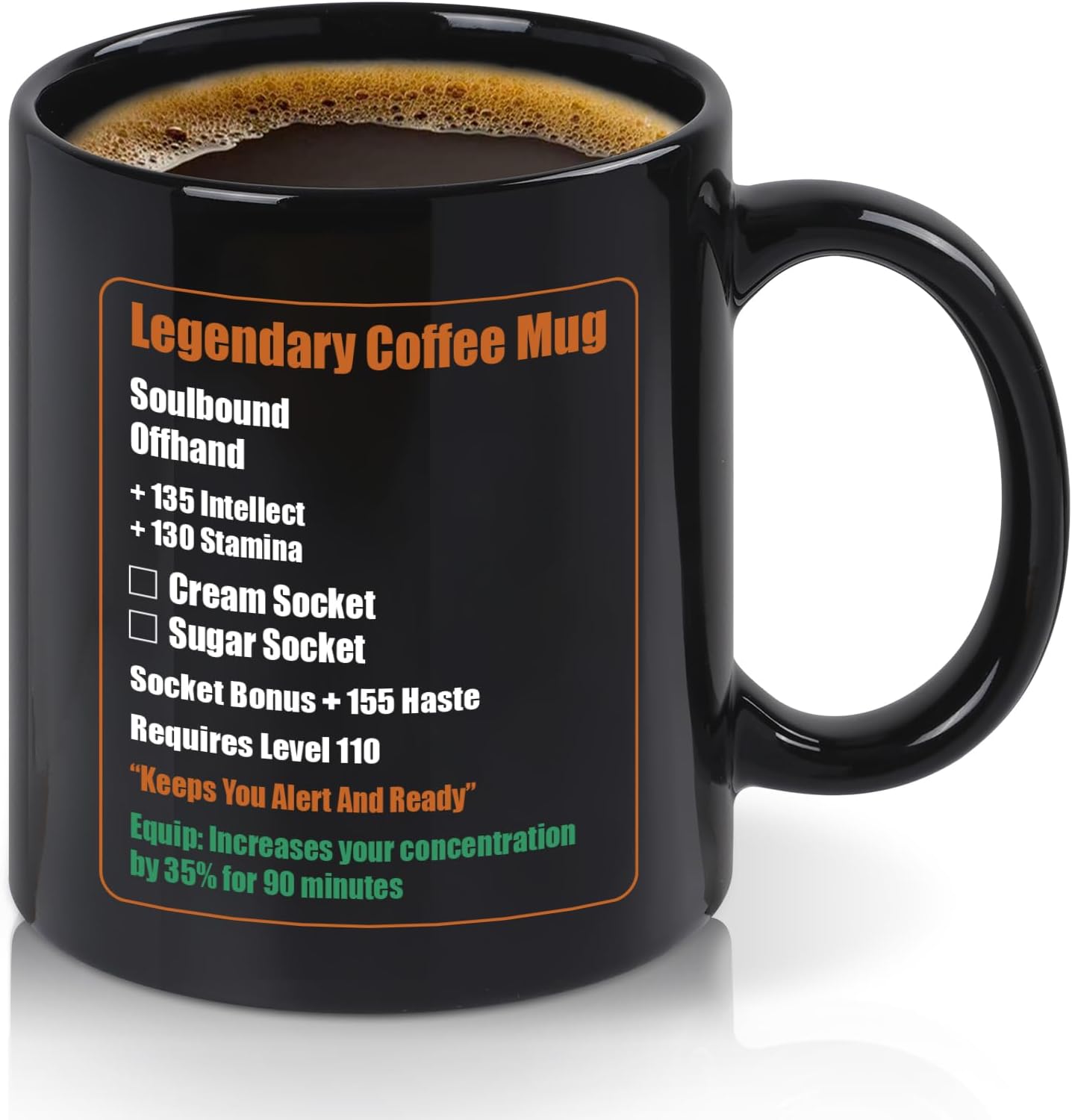 Cabtnca Gamer Gift, Legendary Coffee Mug, World of Warcraft Merchandise ...