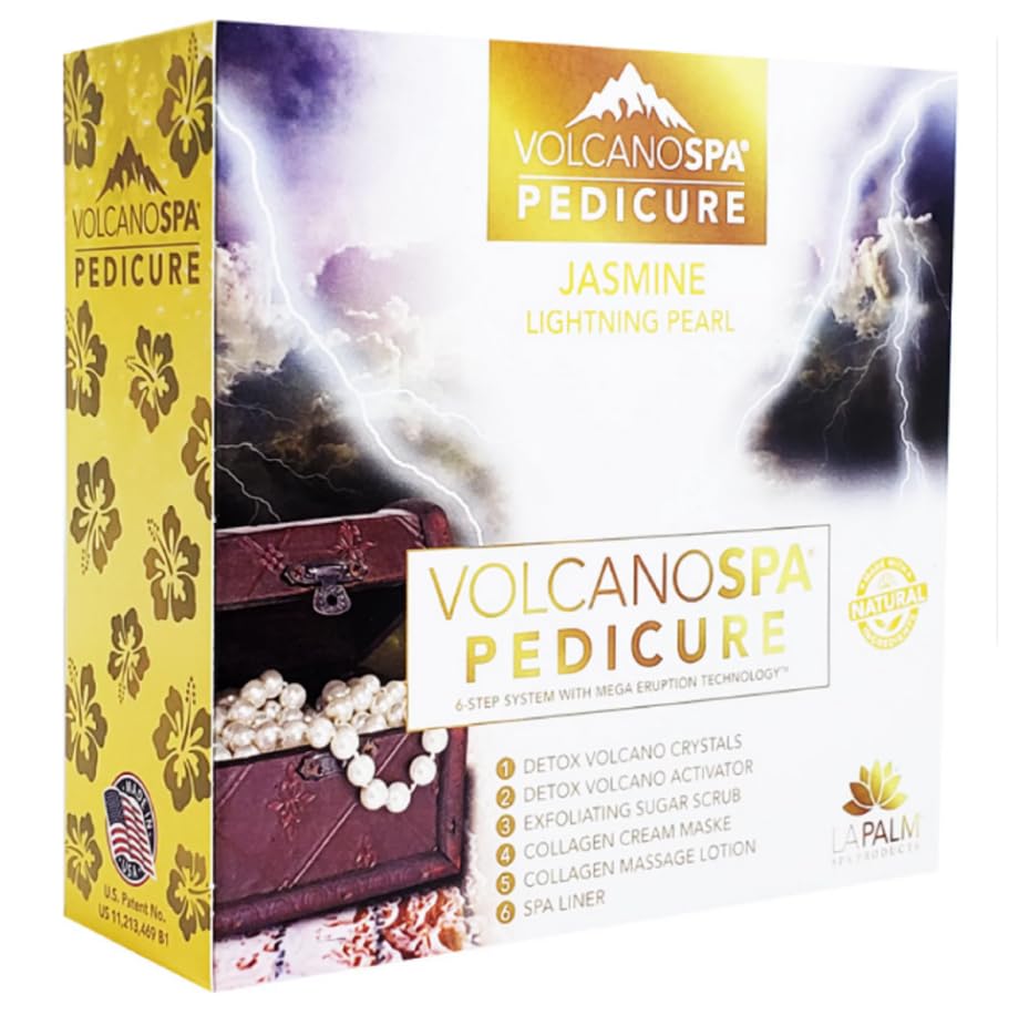 Amazon.com: La Palm Volcano Spa Pedicure (6-Step Spa-in-a-Box) Jasmine ...