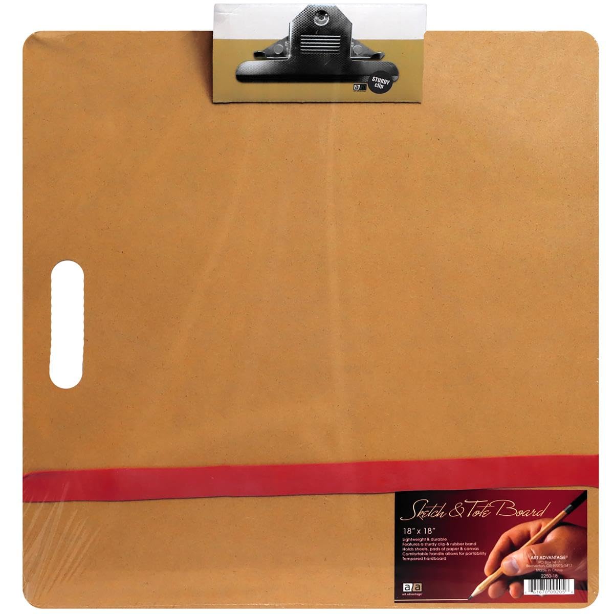 Amazon.com: Art Advantage Artist Sketch Tote Board 18x18, Drawing Board ...