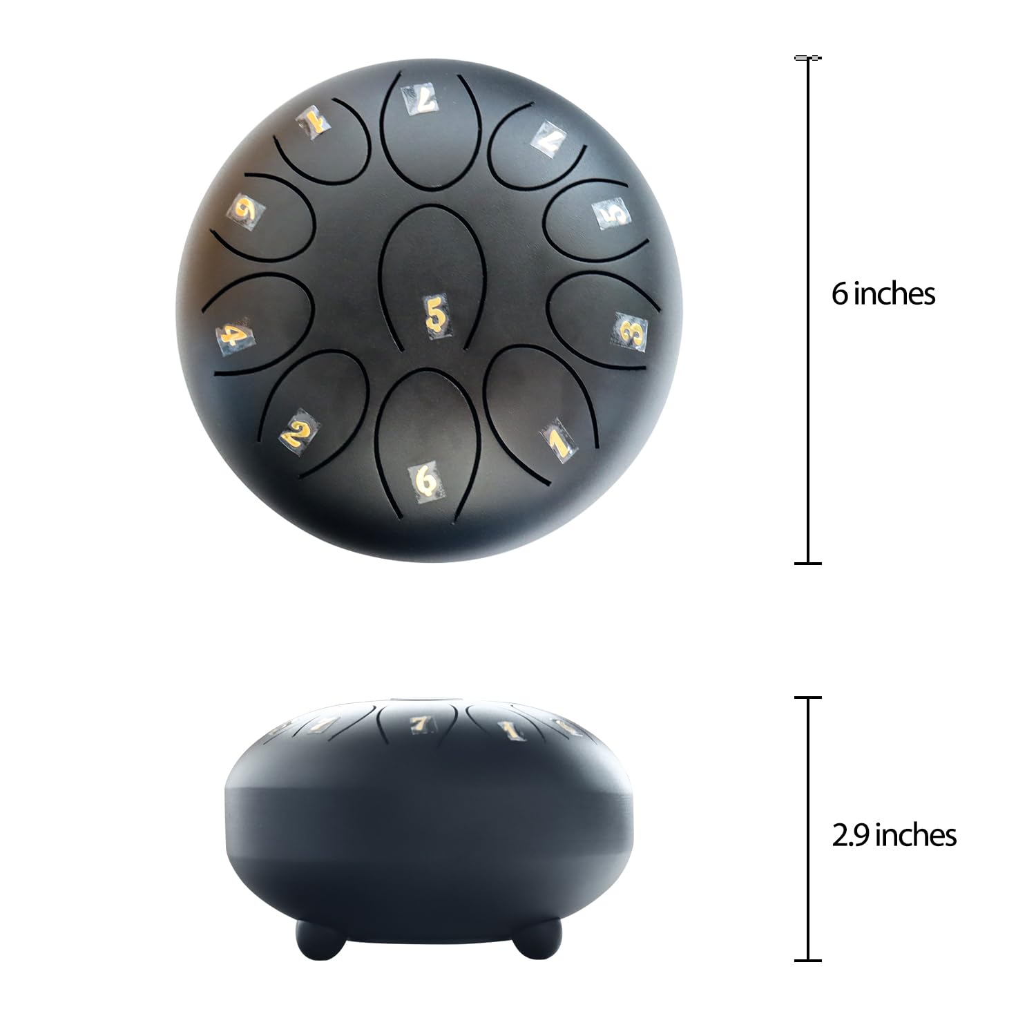 Snapklik.com : Steel Tongue Drum 11 Notes 6 Inches Chakra Tank Drum ...