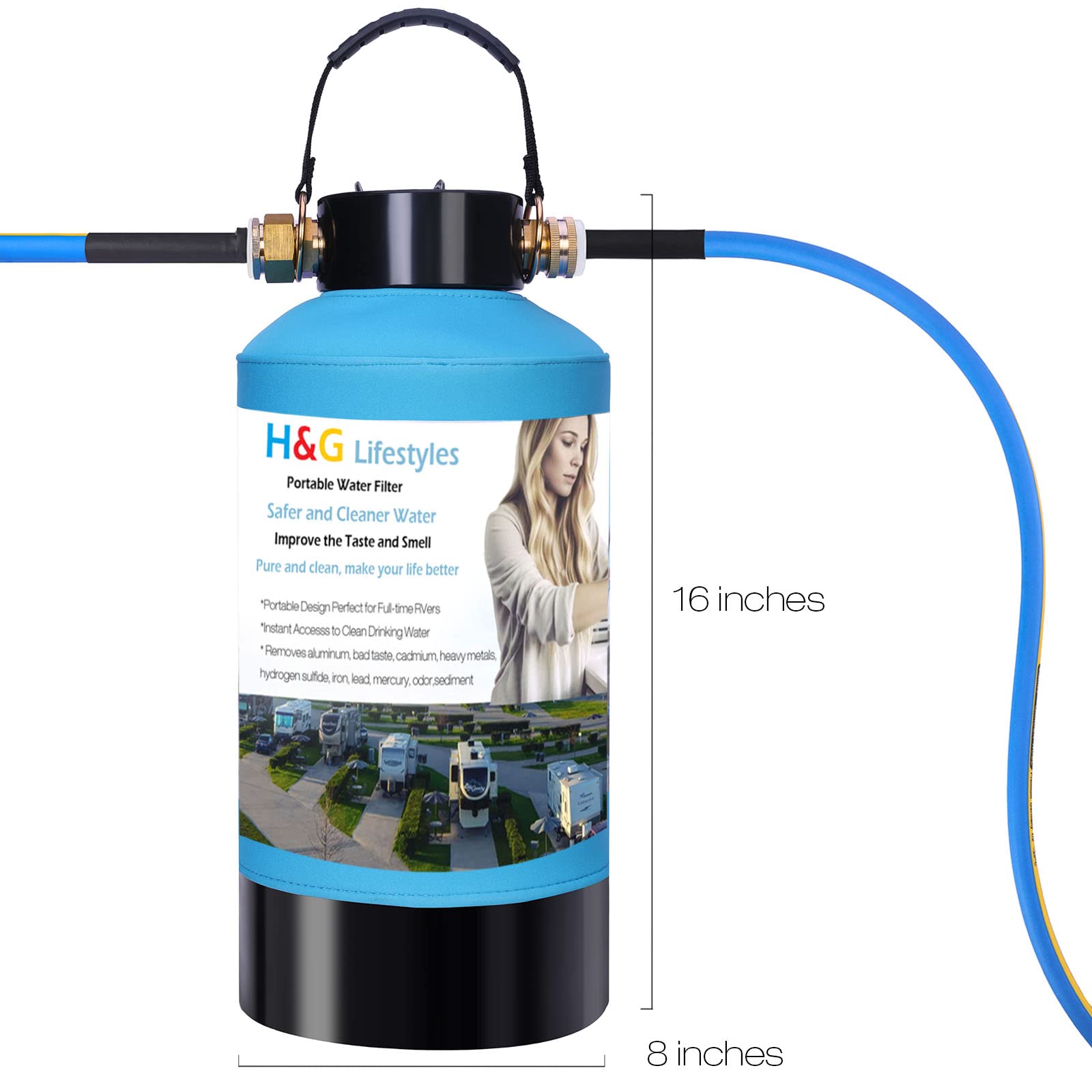 Snapklik.com : H&G Lifestyles Portable Water Filter For RV Water ...