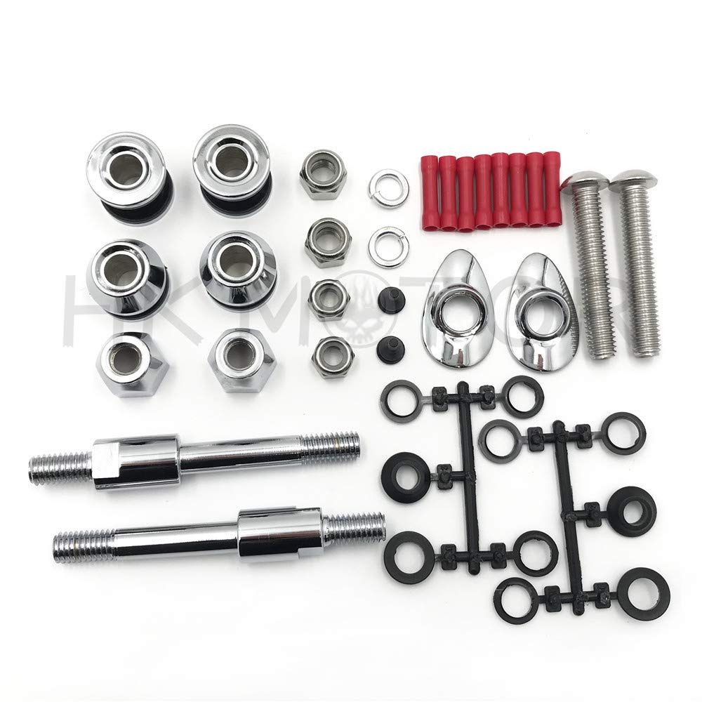 Detachable Docking Kit Chrome Kekykm Chrome 4-Point Sissy Bar Docking ...