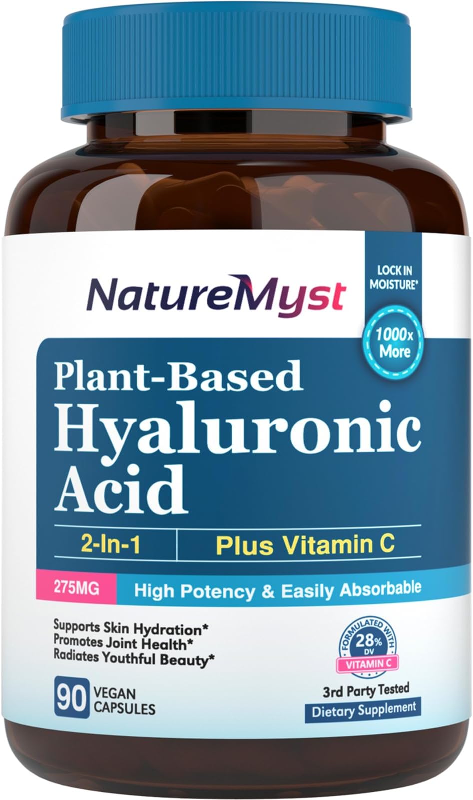Amazon.com: Puritan's Pride Hyaluronic Acid 100 mg-30 Capsules : Health ...