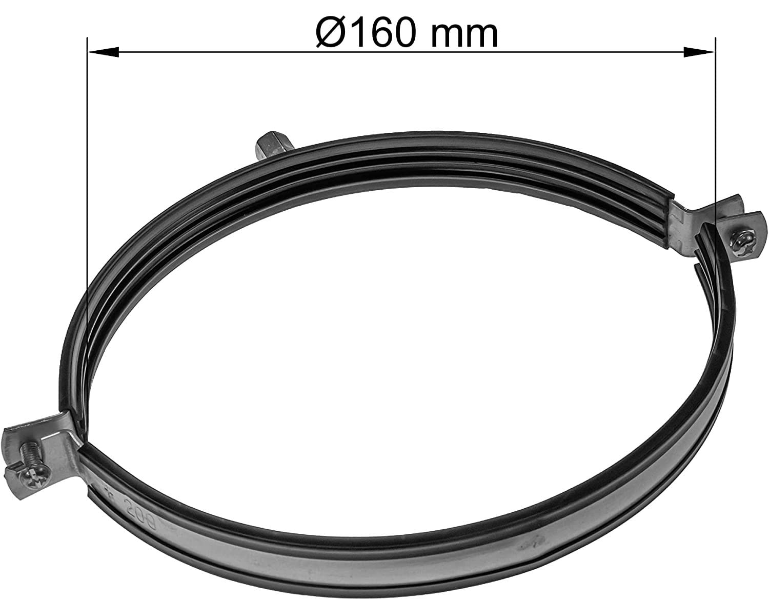 4" Inch Galvanized Pipe Hanger With Rubber Conduit Mounting Clamp PVC ...