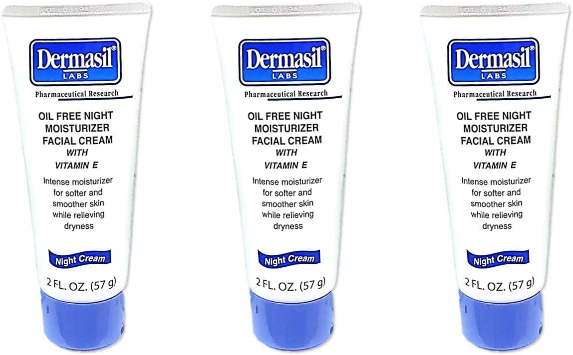 Amazon.com: Dermasil Labs Oil Free Night Moisturizer Facial Cream 2 Fl ...