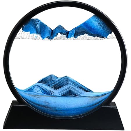 Automatic Zen Garden Desktop Sand Bowl - Kinetic Art, Black