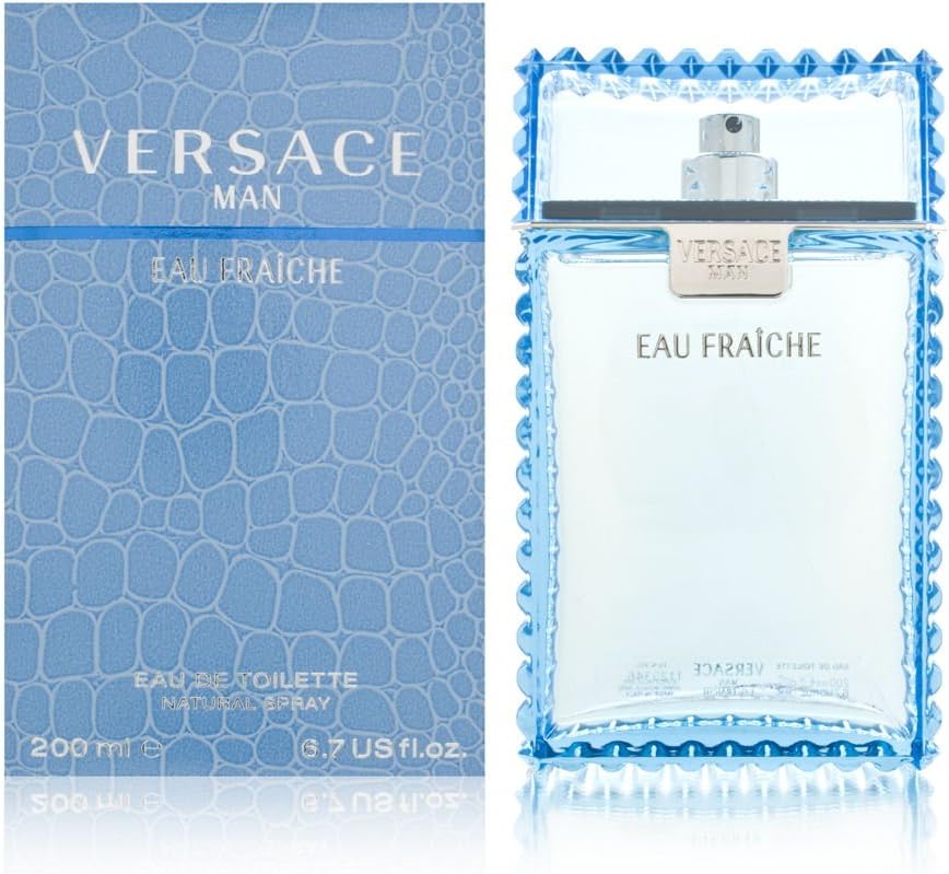 Amazon.com : Versace Man Eau Fraiche by Versace for Men 6.7 oz Eau de ...