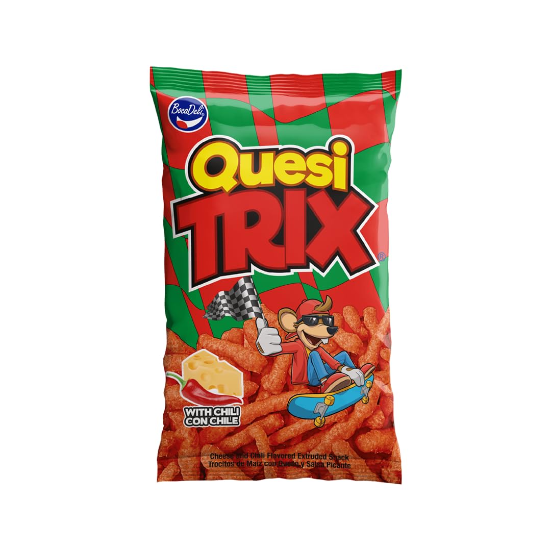 Amazon.com: Bocadeli Quesitrix® HOT, Cheese and Hot Sauce Flavored Corn ...