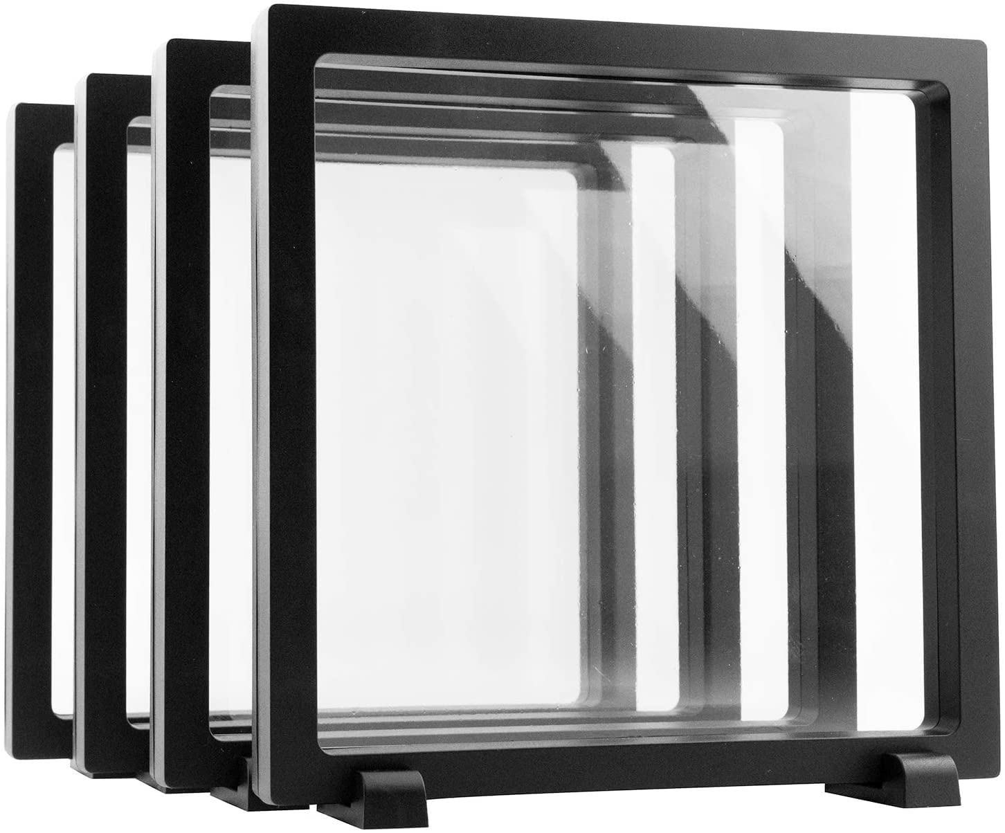 Amazon.com: WISHDIAM 4 Pack 3D Floating Display Case 7x7x0.8” Floating ...