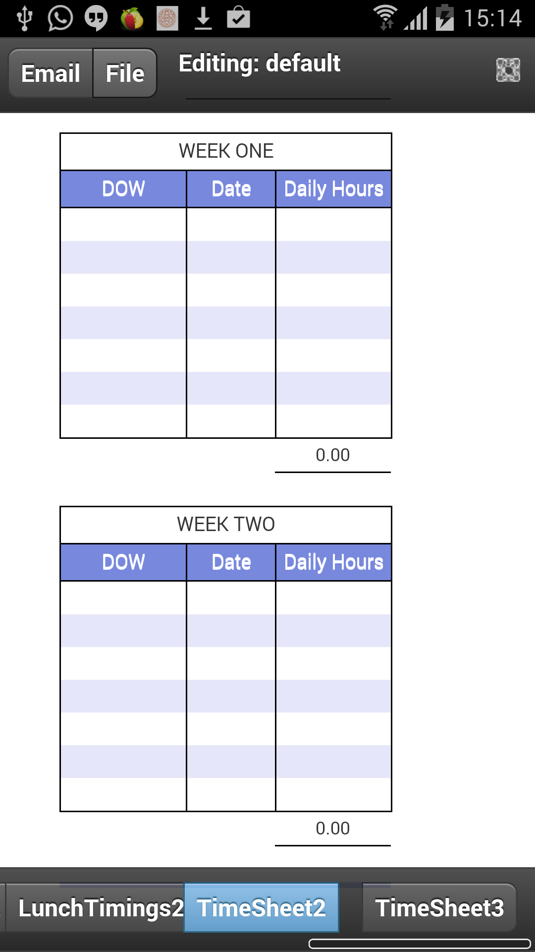 Employee Timesheet - App on Amazon Appstore