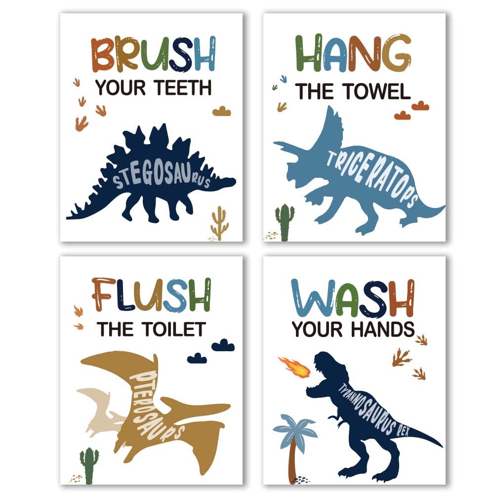 Amazon.com: Inspirational Quotes Art Print for Kids, Funny Dinosaur ...