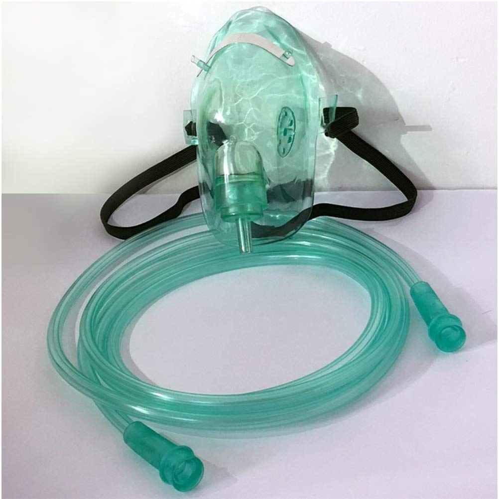 Adult Oxygen Mask with Tube Soft Anatomical Form, Shield Medicine Cup ...