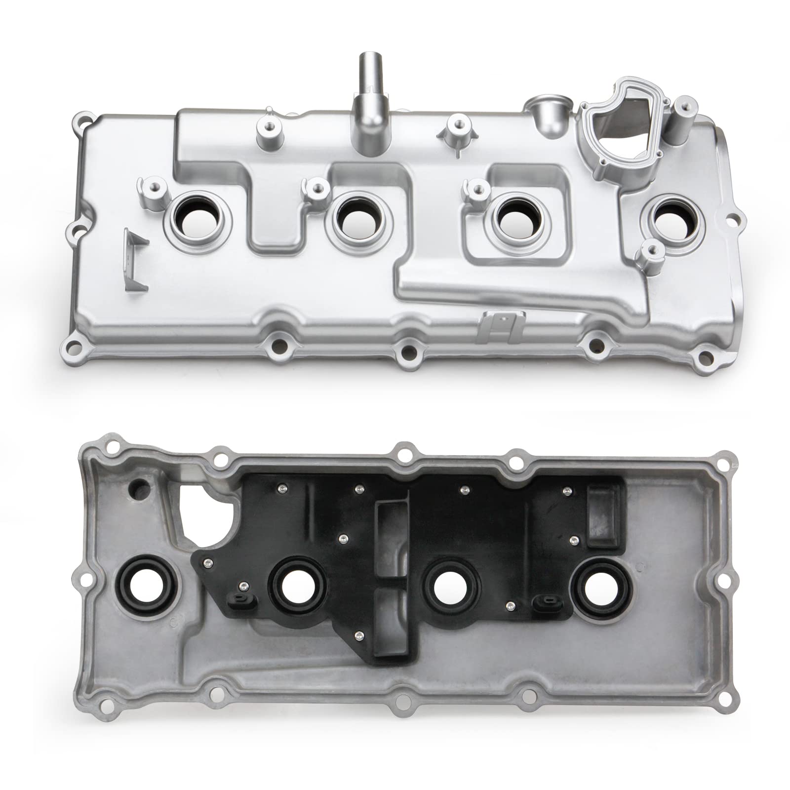 HSPSWIFTER Aluminum Valve Cover Set with Gasket Compatible with Nissan ...