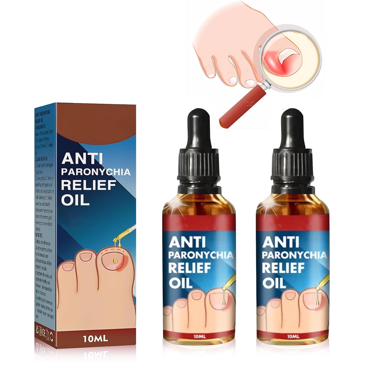 Amazon.com : 2pcs Toenailcare Removal Paronychia Oil, Anti Paronychia ...