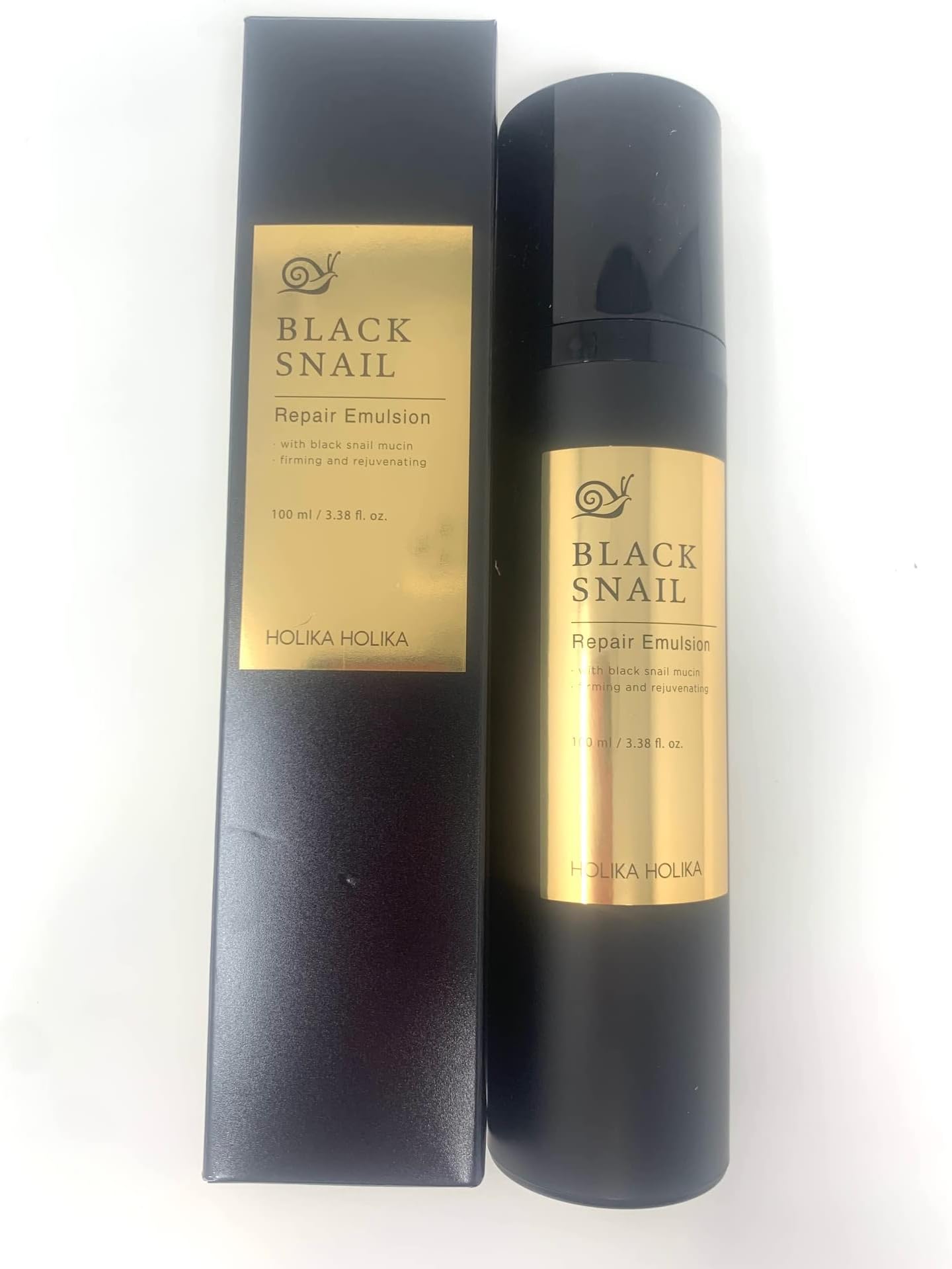Amazon.com: BLACK SNAIL REPAIR EMULSION WITH BLACK SNAIL MUCIN FIRMING ...