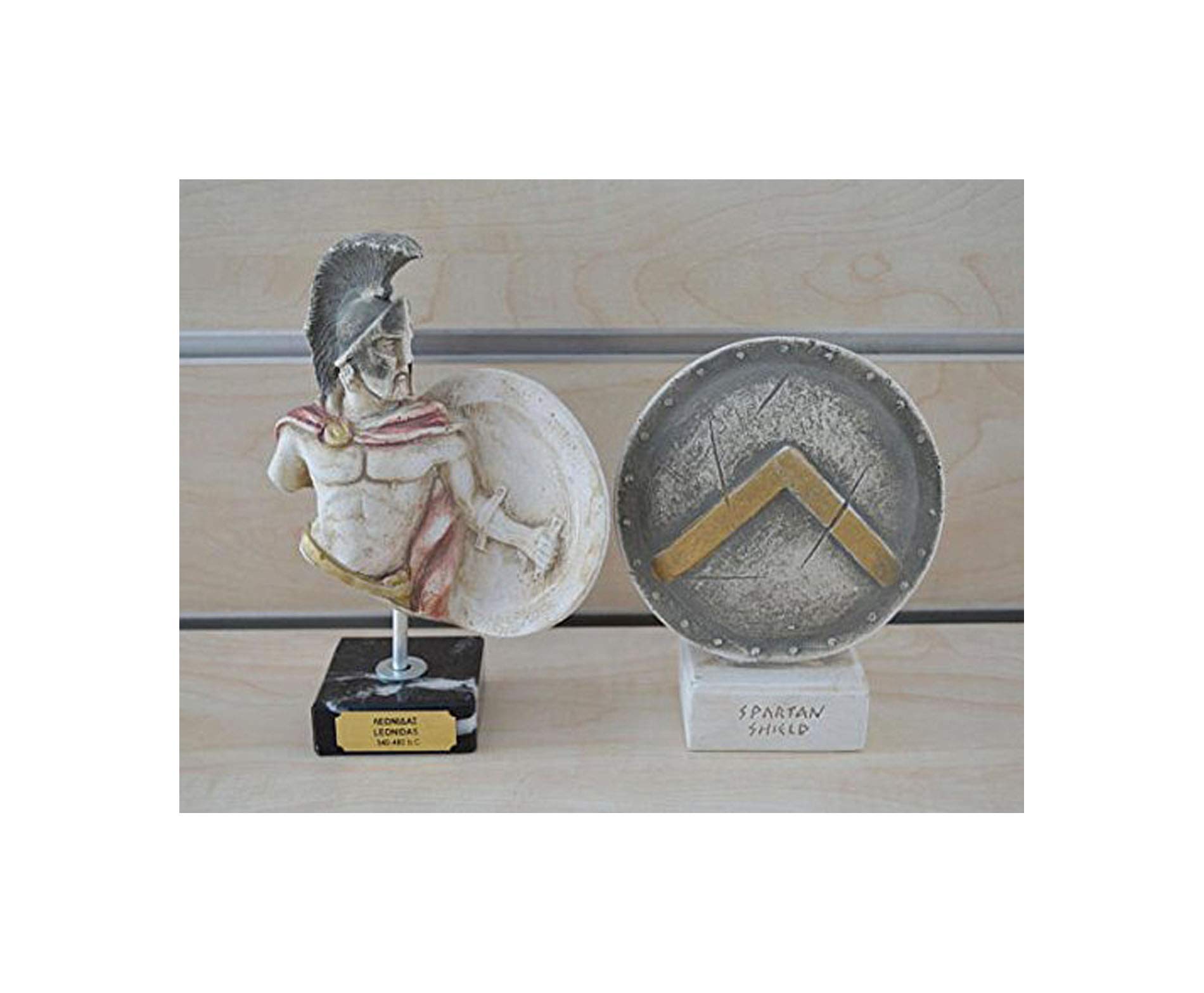 Amazon.com: Estia Creations Leonidas and Spartan Shield Sculpture Set ...