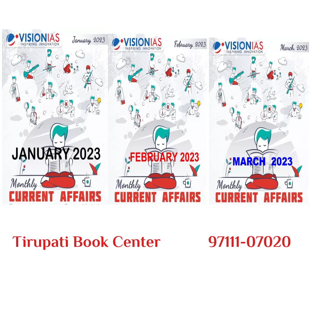 Buy VISION IAS CURRENT AFFAIRS JANAURAY FEBRUARY March 2023 English ...
