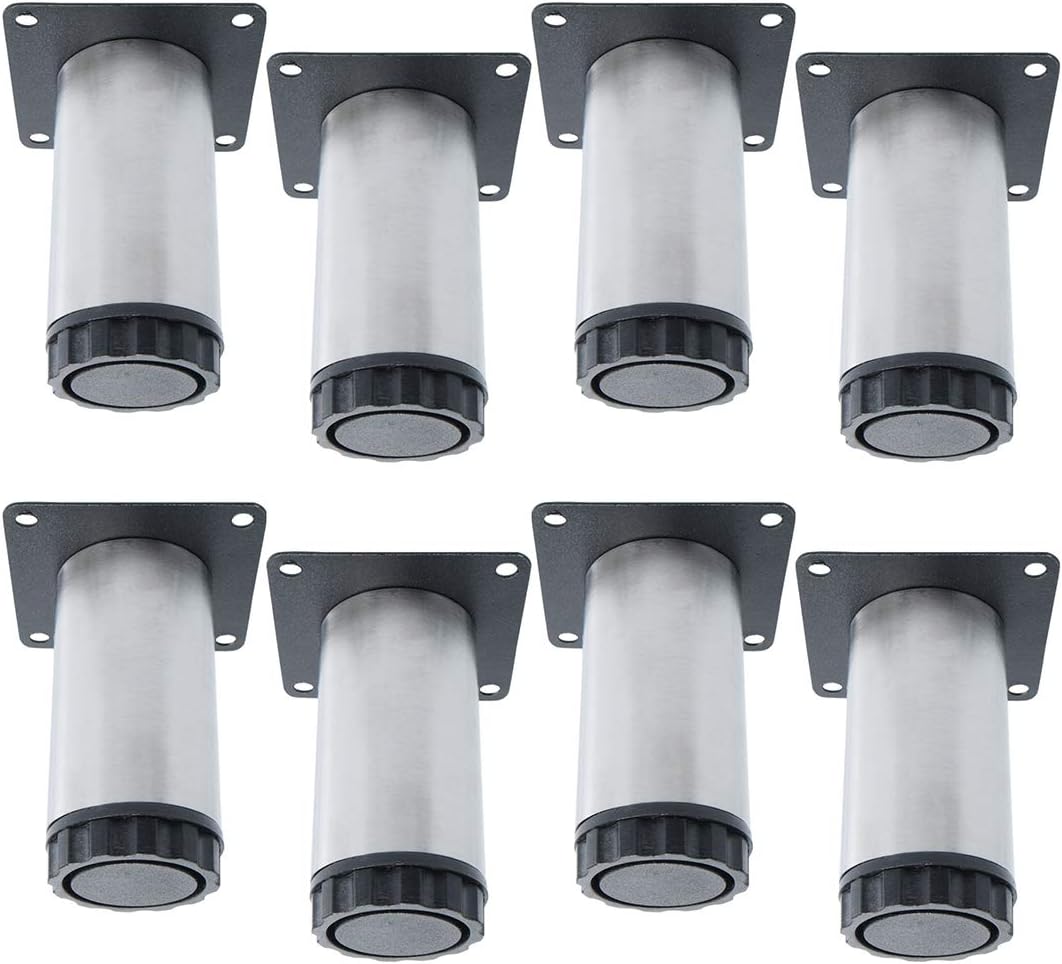 uxcell 7 Inch Round Furniture Legs Aluminium Alloy Sofa Couch Table ...