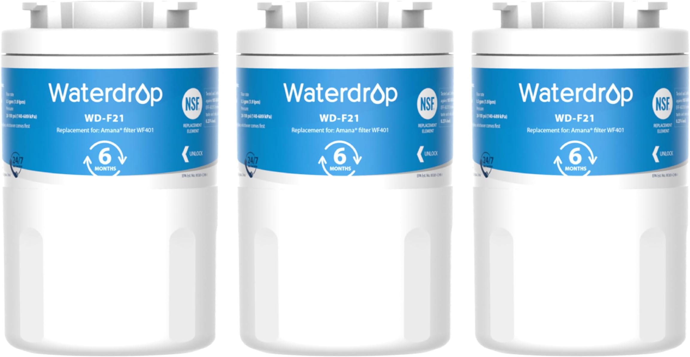 Amazon.com: Waterdrop WF401 Refrigerator Water Filter, Replacement for ...