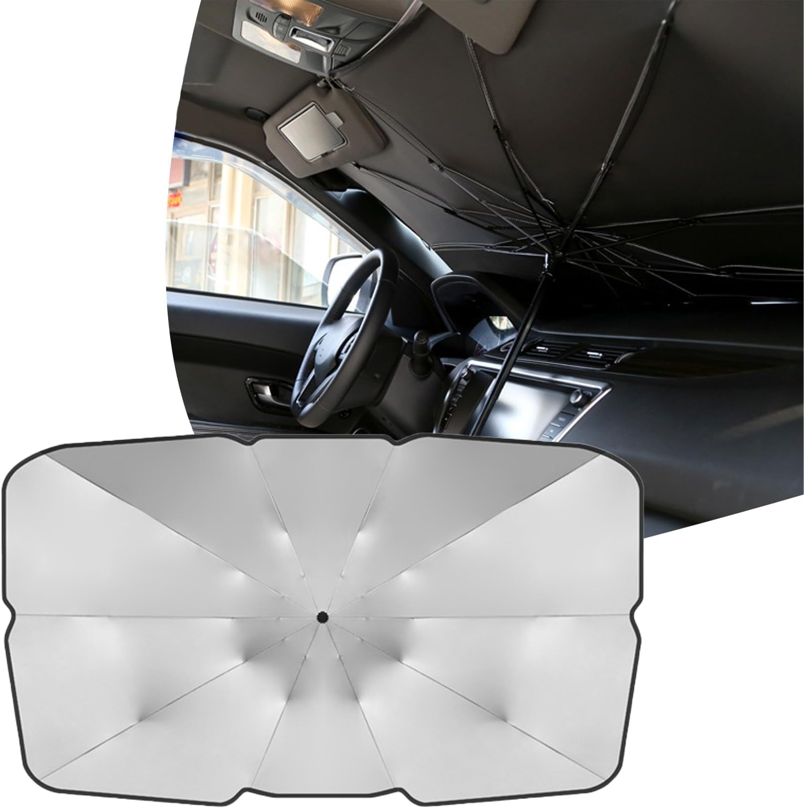 Amazon.com: Car Windshield Sun Shade,Nano 5-Layer Foldable Car Shade ...