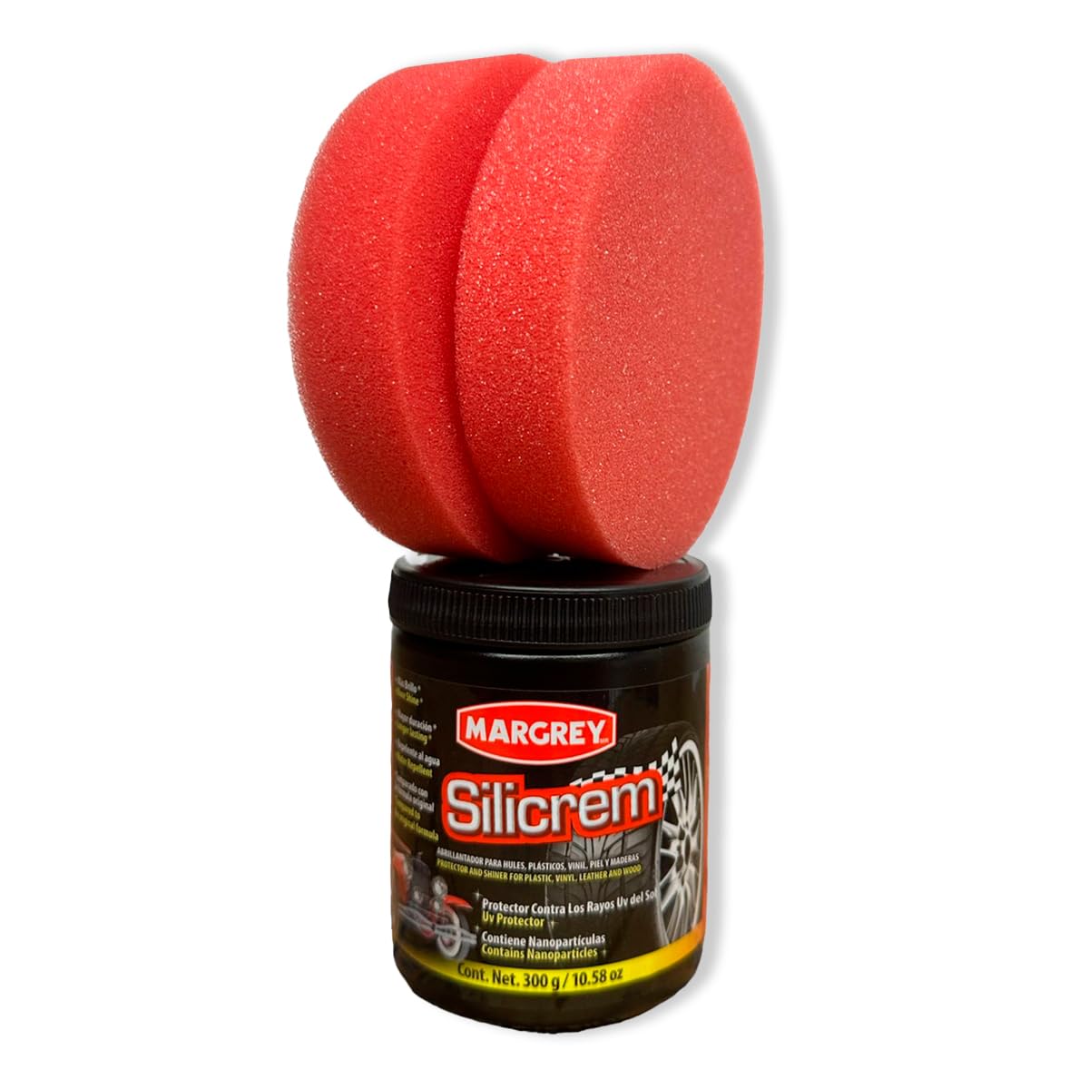 Margrey Silicrem 300 g, abrillantador de protección UV para plástico ...