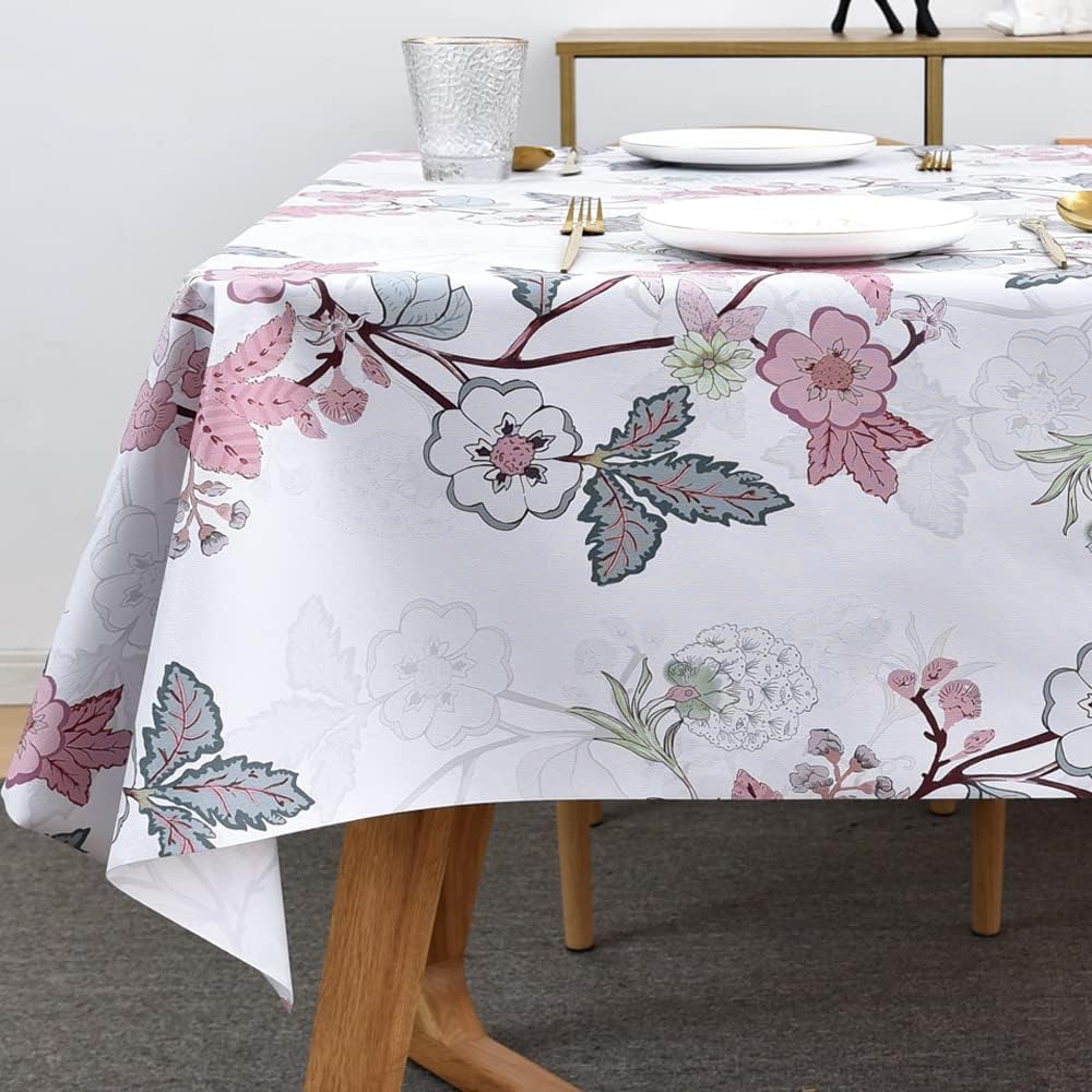 Plenmor Table Cloth Wipe Clean Wipeable PVC Tablecloth Waterproof Wipe ...