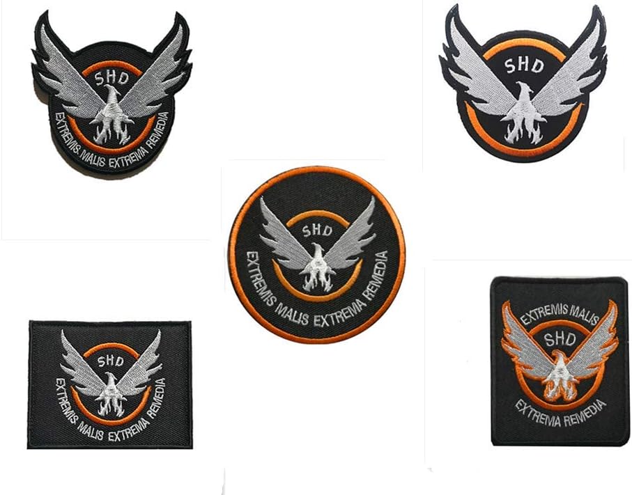Amazon.com: 5 Pieces Tom Clancy's The Division Agent SHD Logo Military ...
