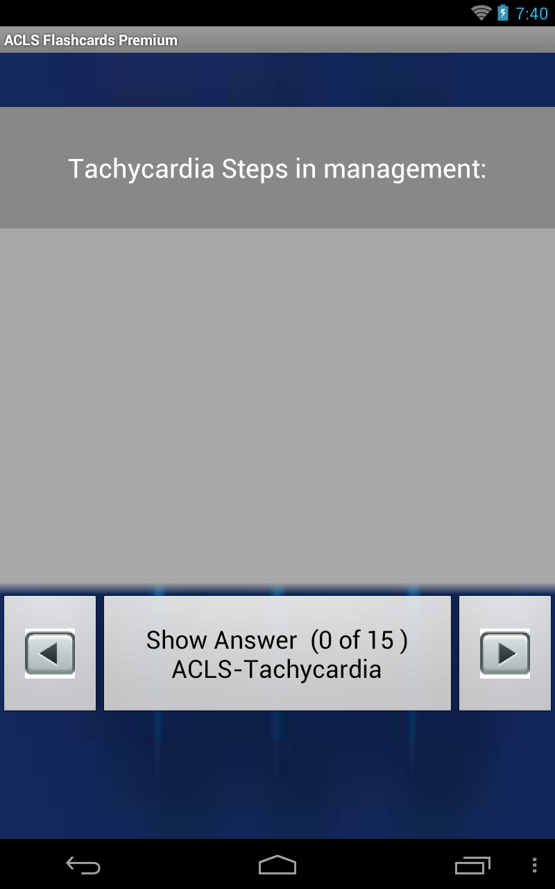 ACLS Flashcards Premium - App on Amazon Appstore