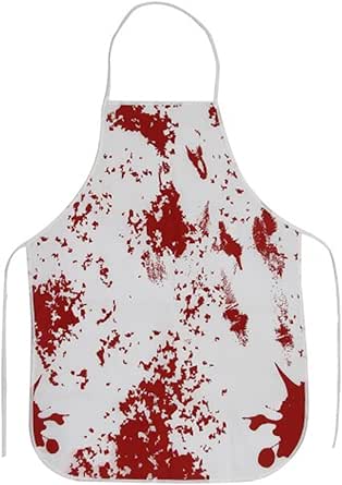 Amazon.com: Dzrige Halloween Bloody Apron,Horror Blood Splatter Apron ...