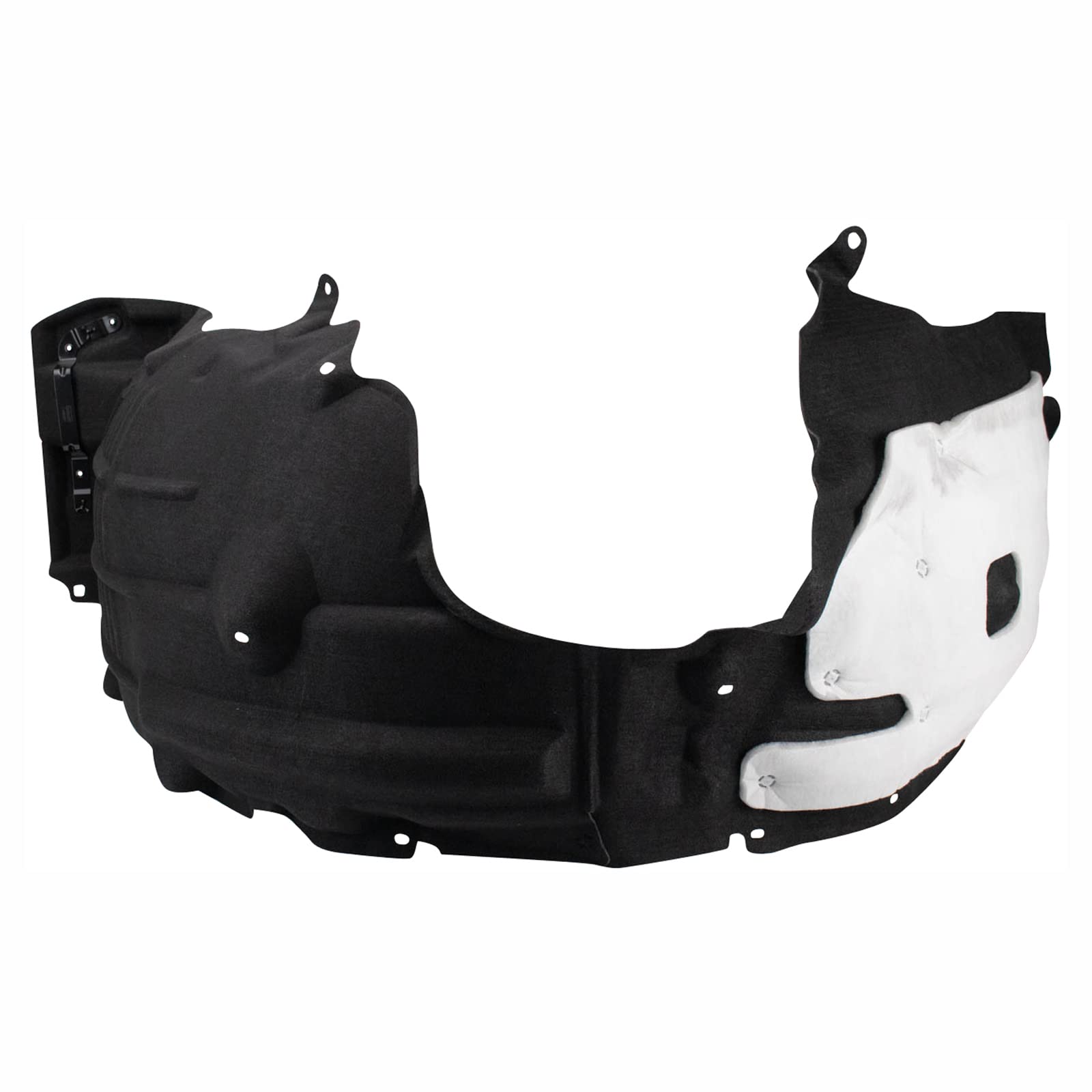 Amazon.com: TRQ Front Left Inner Fender Liner Black Drivers Side ...